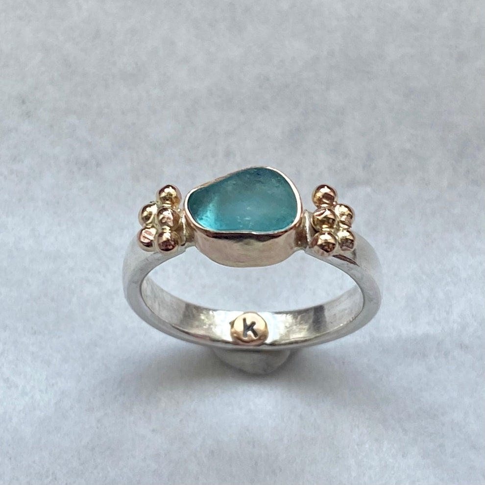 The Cluster Ring with Silver Band – Kate Samson Design