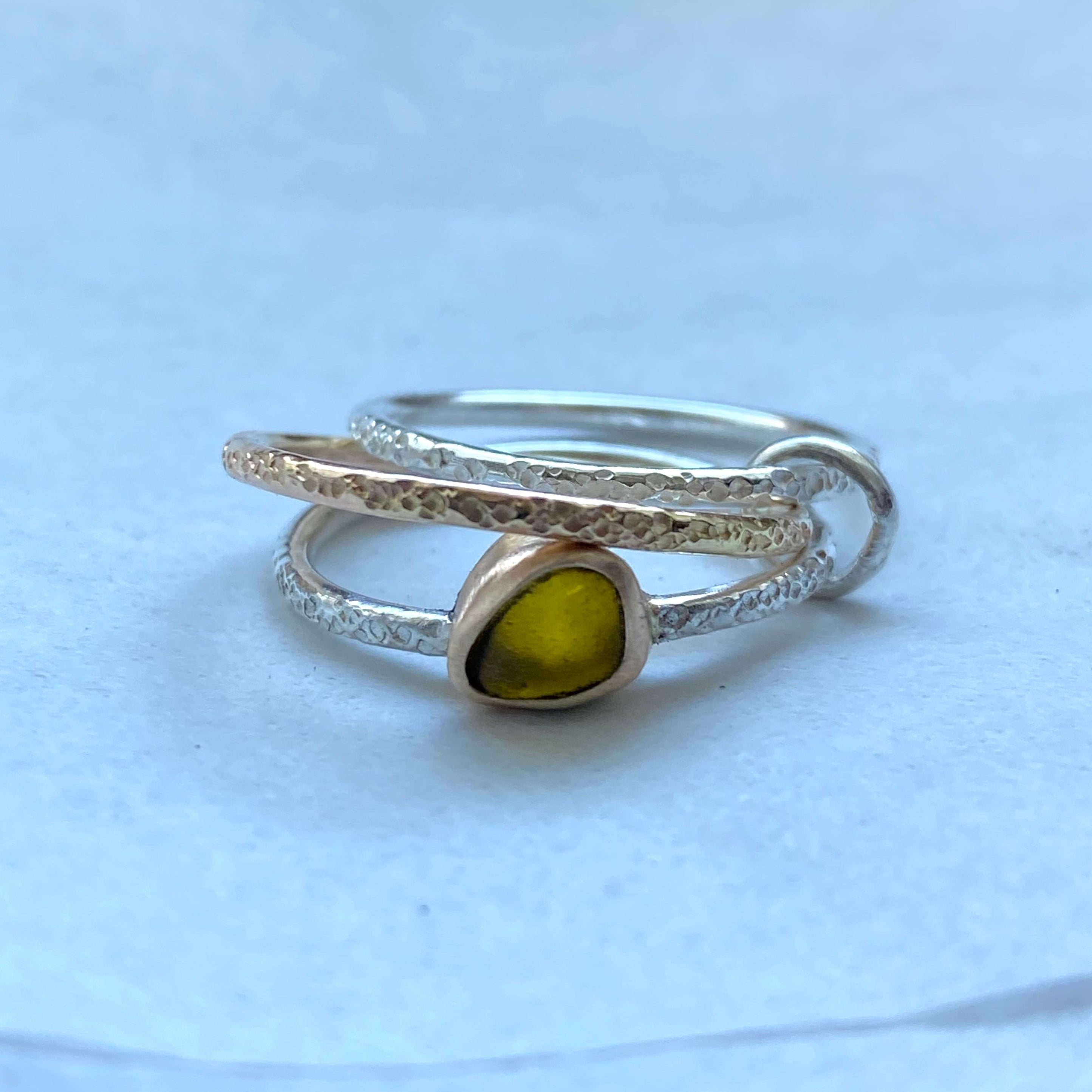 Ternion Tides Sea Glass Ring – Kate Samson Design